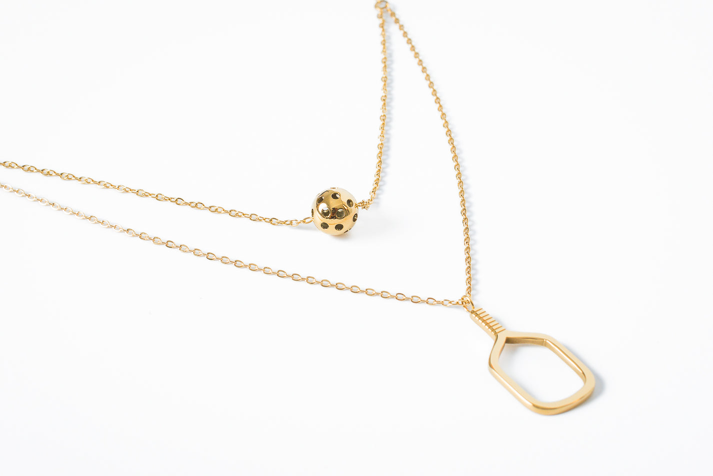 The Paddle Drop Pickleball Necklace | The Dainty Dinker Pickleball Jewelry