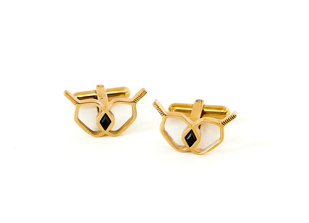 Courtside Cufflinks | Pickleball Cuff links – The Dainty Dinker